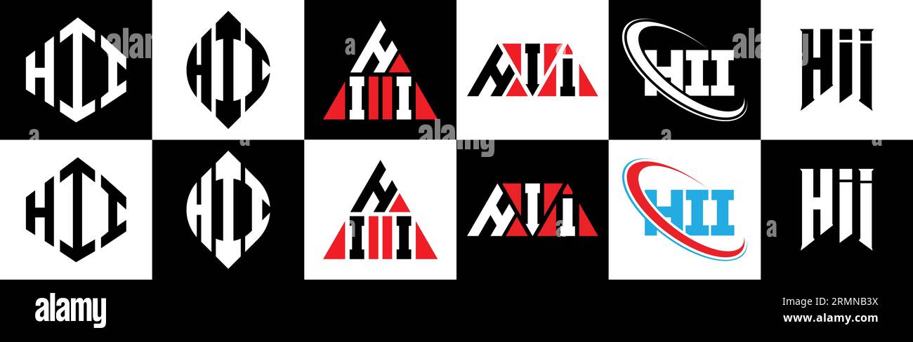 Hii logo minimalista Immagini Vettoriali Stock - Alamy