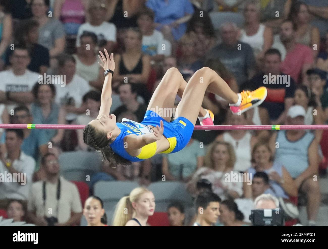 Yaroslava MAHUCHIKH della UKR Final HIGH JUMP durante i Campionati del ...