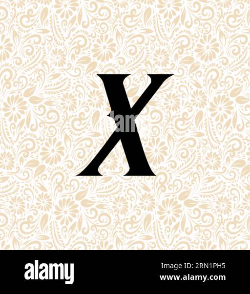 Old Fashioned Alphabet X LOWER , Black Alphabet Vector, Alphabet Vector ...