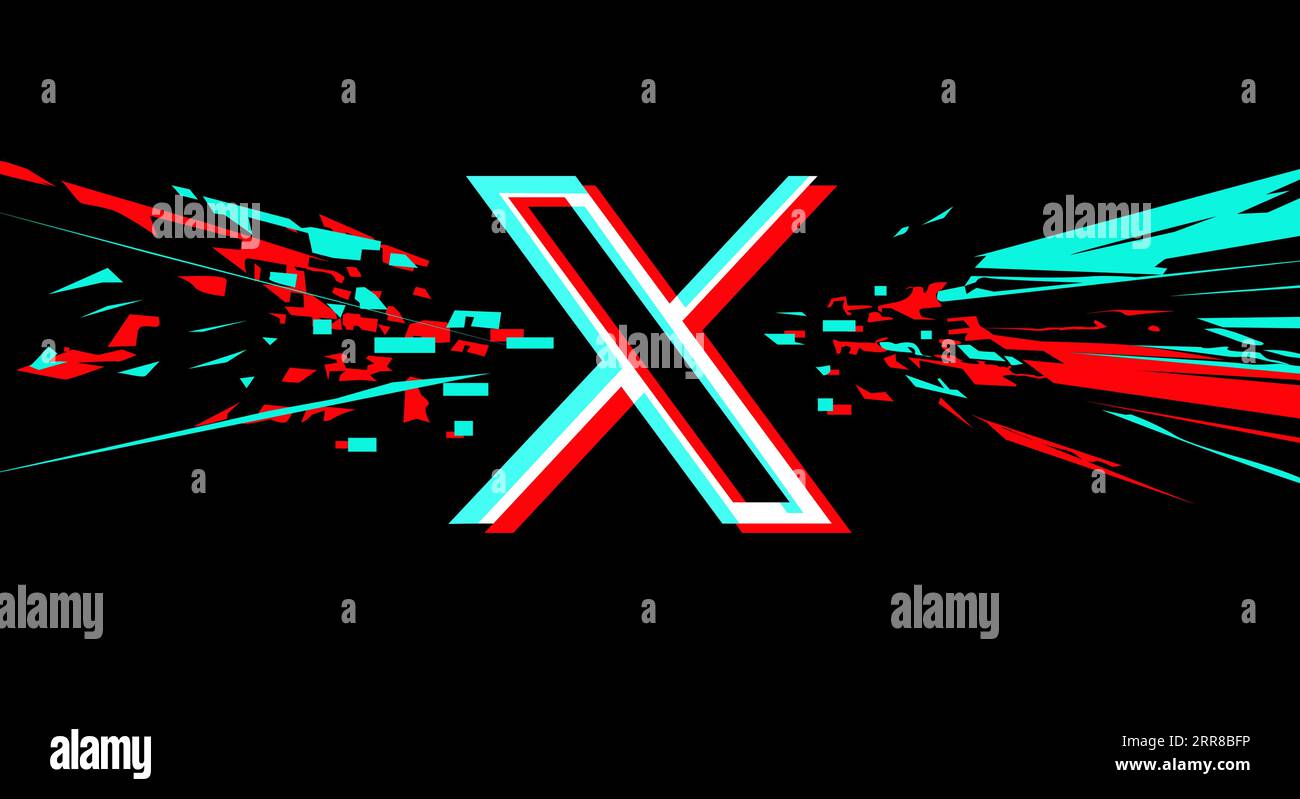 Twitter logo background Immagini Vettoriali Stock - Alamy