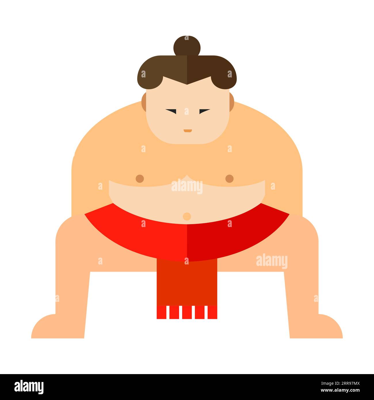 Sumo wrestler cartoon Immagini Vettoriali Stock - Alamy