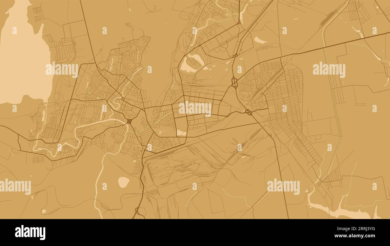 Sfondo mappa di Kryvyi Rih, Ucraina, poster arancione della città ...