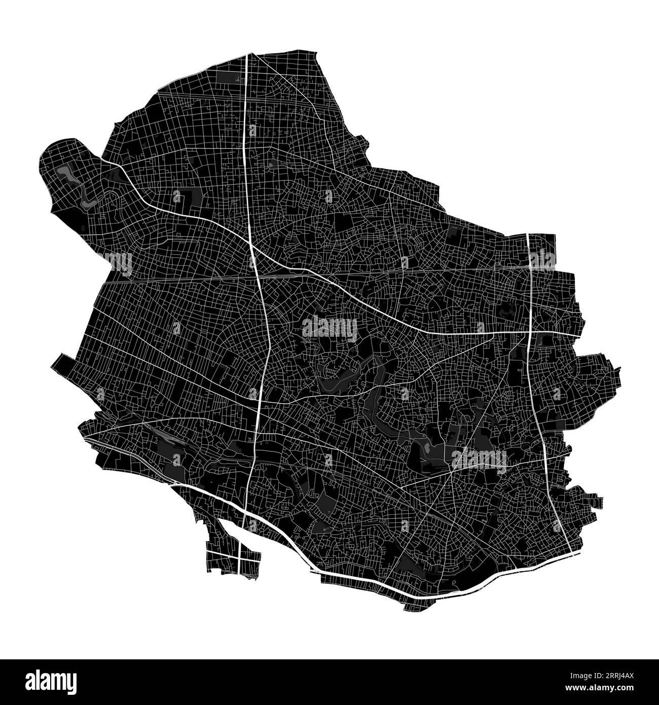 Mappa dei suginami Foto e Immagini Stock in Bianco e Nero - Alamy