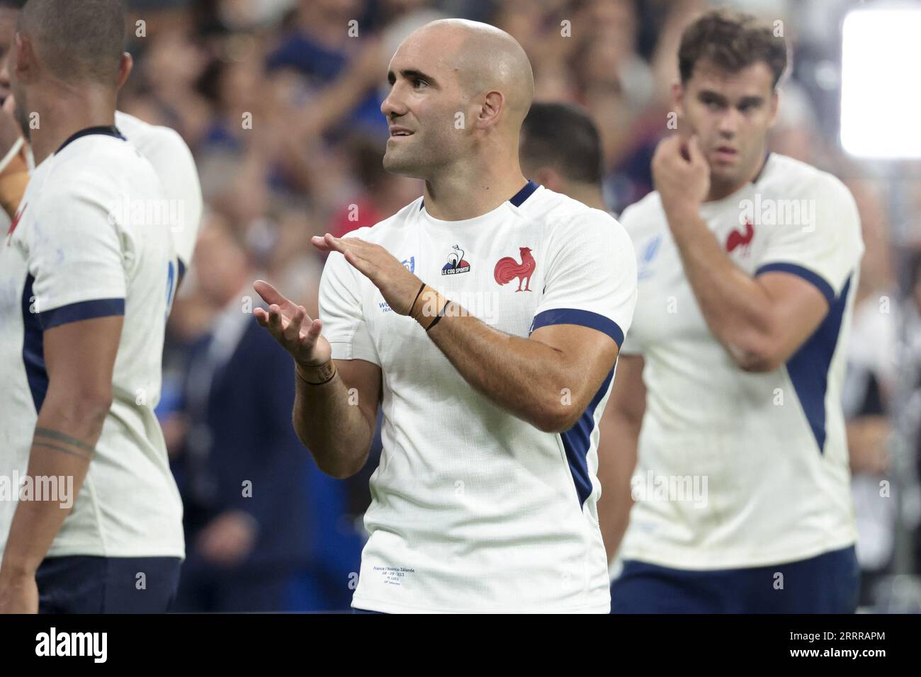 Maxime Lucu saluta i tifosi dopo la Coppa del mondo 2023, Pool Una ...