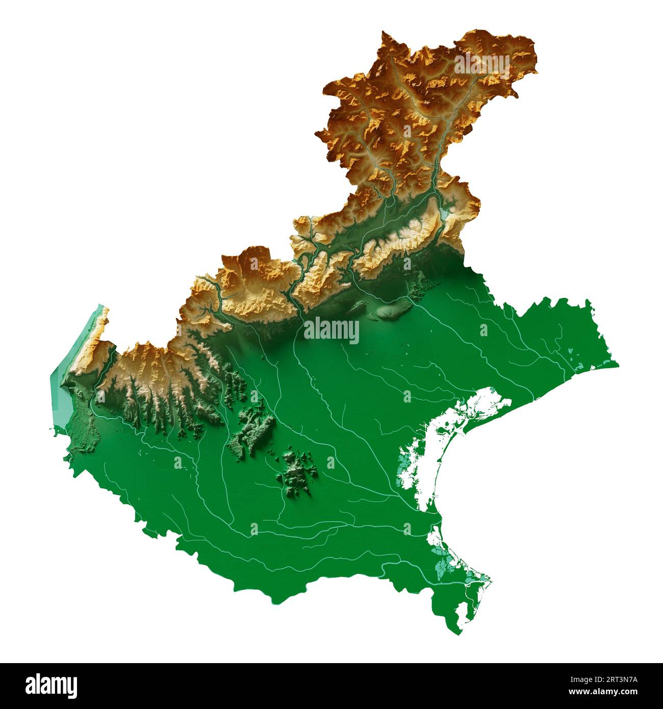 Veneto region map immagini e fotografie stock ad alta risoluzione - Alamy