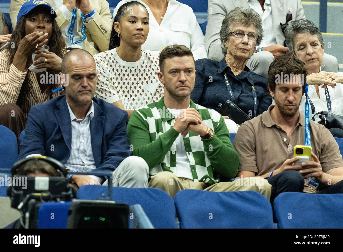 Justin Timberlake partecipa alla partita finale tra Daniil Medvedev e ...