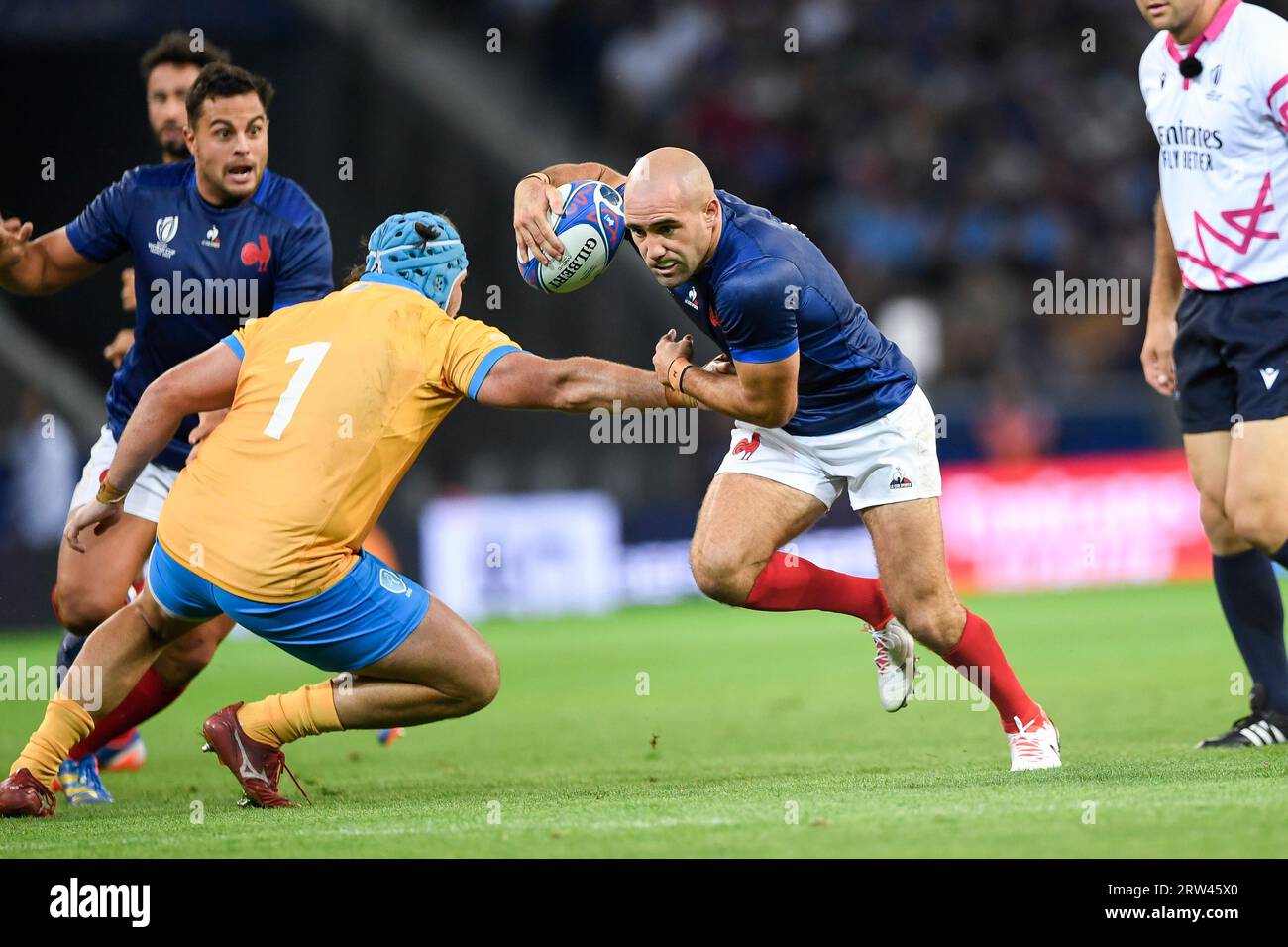 Parigi, Francia. 14 settembre 2023. Maxime Lucu durante la Rugby union ...