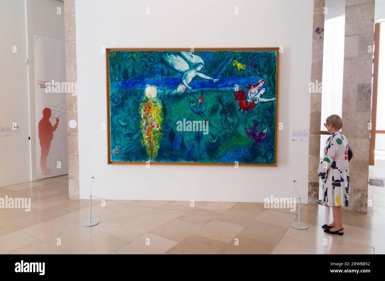 I turisti e i visitatori vedono "Adam et Ève Chassés du Paradis" l ...