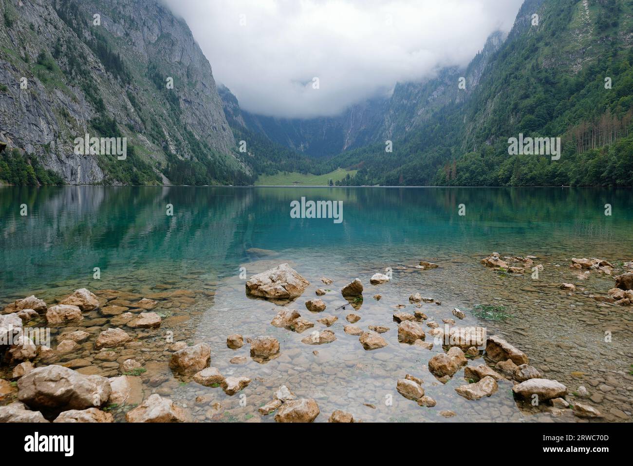 Montagna con foresta e lago in primo piano immagini e fotografie stock ad alta risoluzione - Alamy