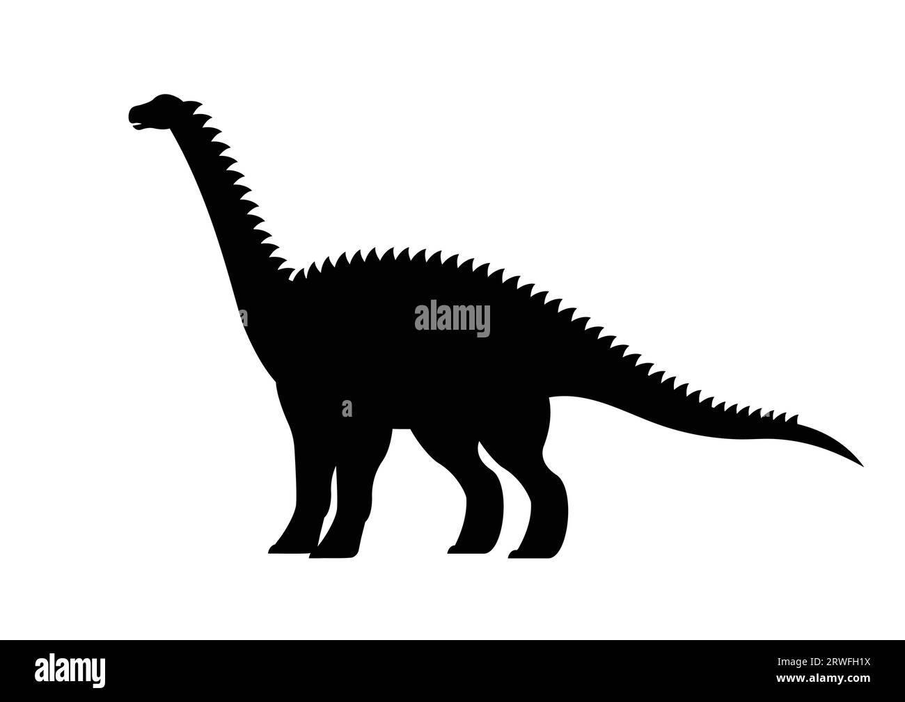 Silueta de dinosaurio diplodocus immagini e fotografie stock ad alta risoluzione - Alamy