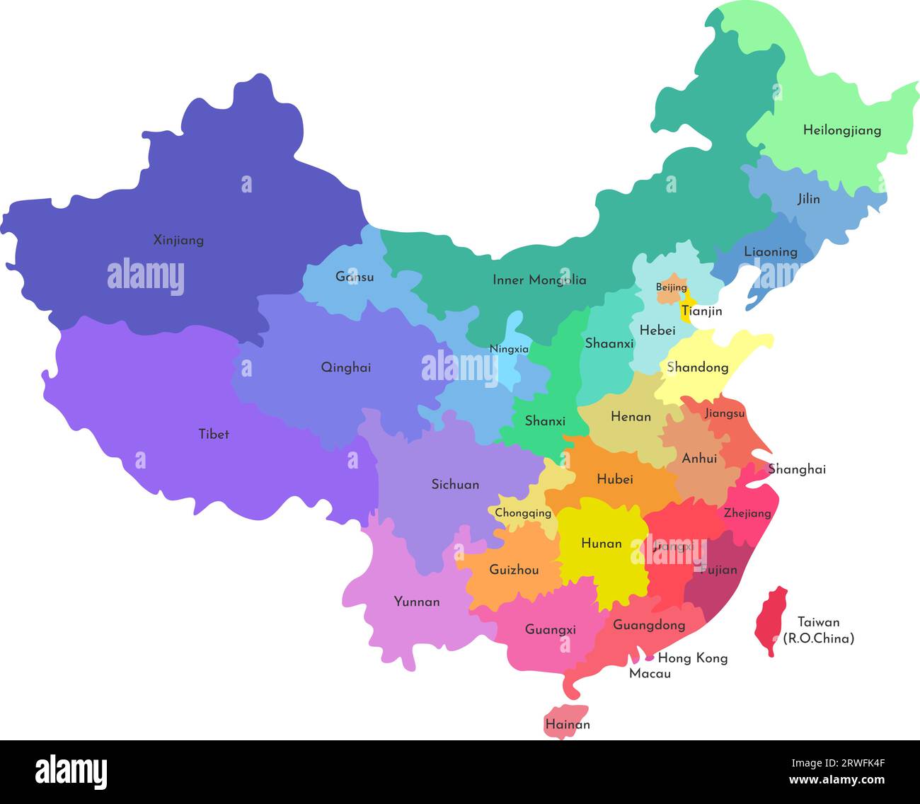 Mappa della cina di shanghai Immagini senza sfondo e Foto Stock ...