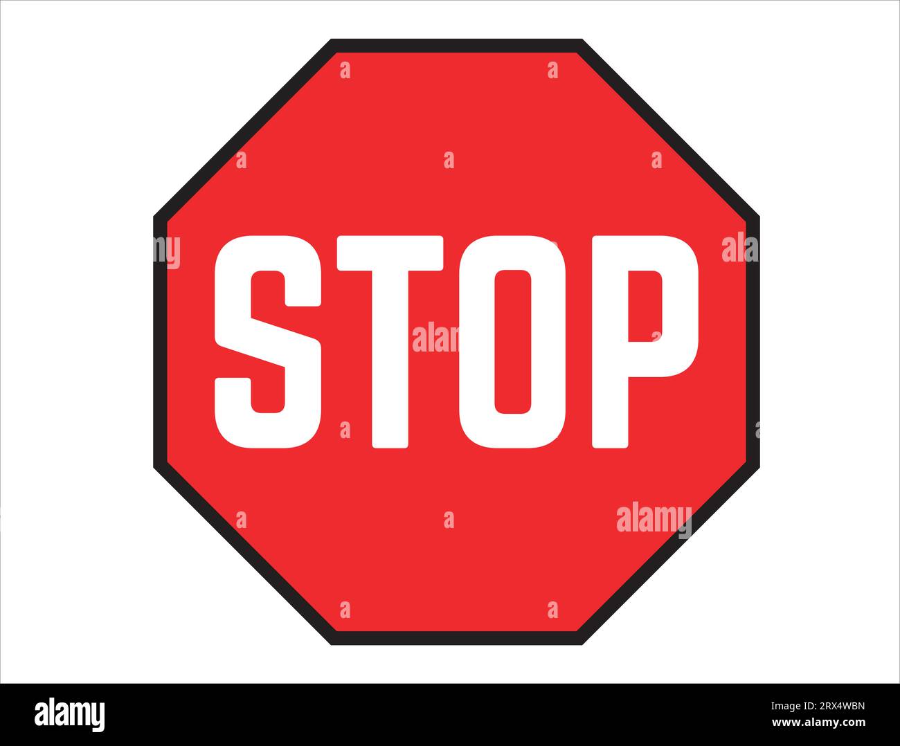 Cartello stop Immagini Vettoriali Stock - Alamy