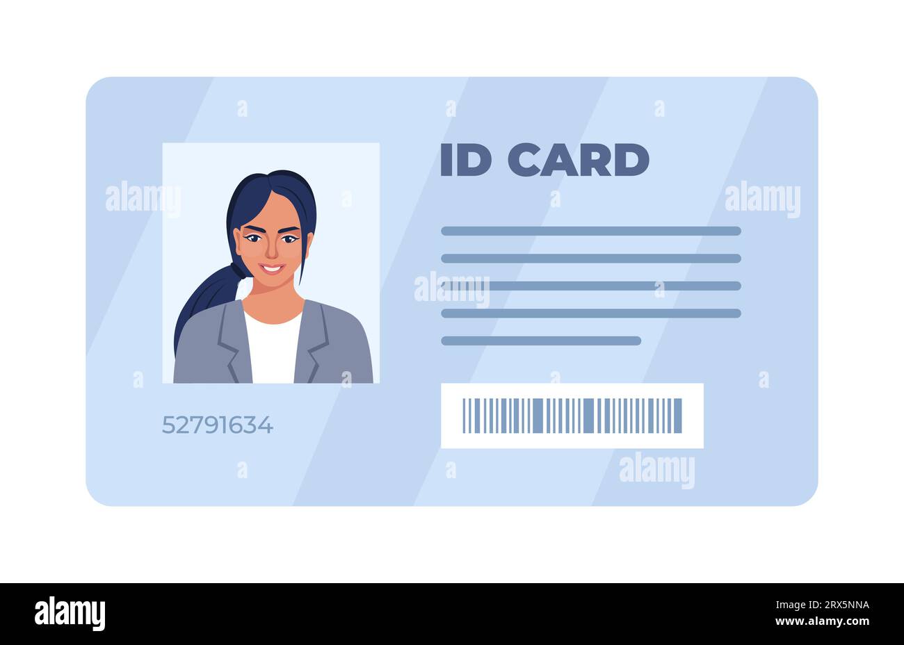 Carta d'identità. Dati personali. Documento di identificazione con foto ...