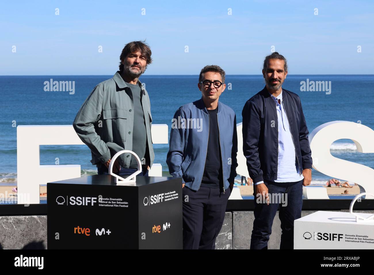 Berto Romero, Nacho Vigalondo and Alberto de Toro at the presentation ...