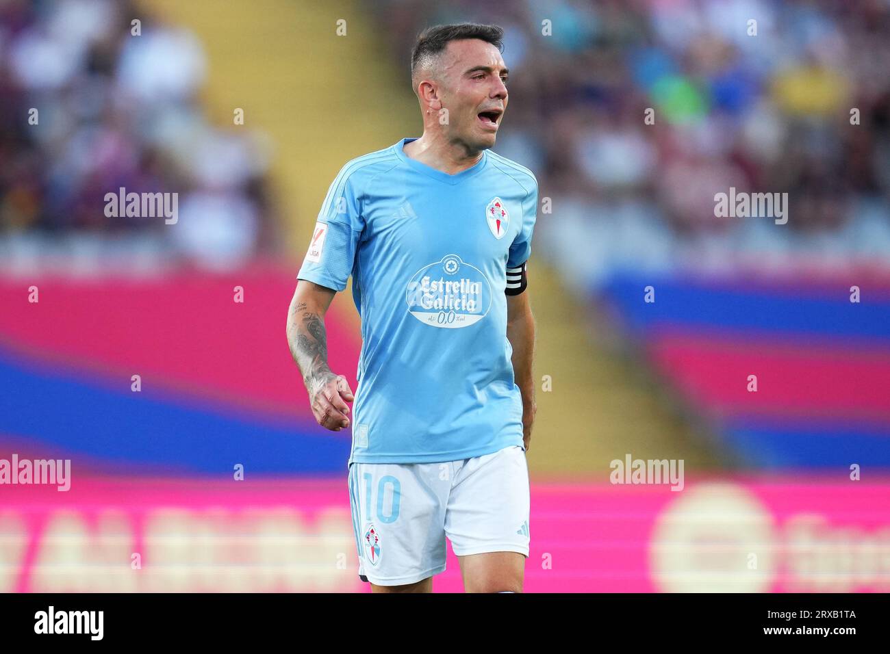 Iago Aspas del RC Celta durante la partita di la Liga EA Sports tra FC ...