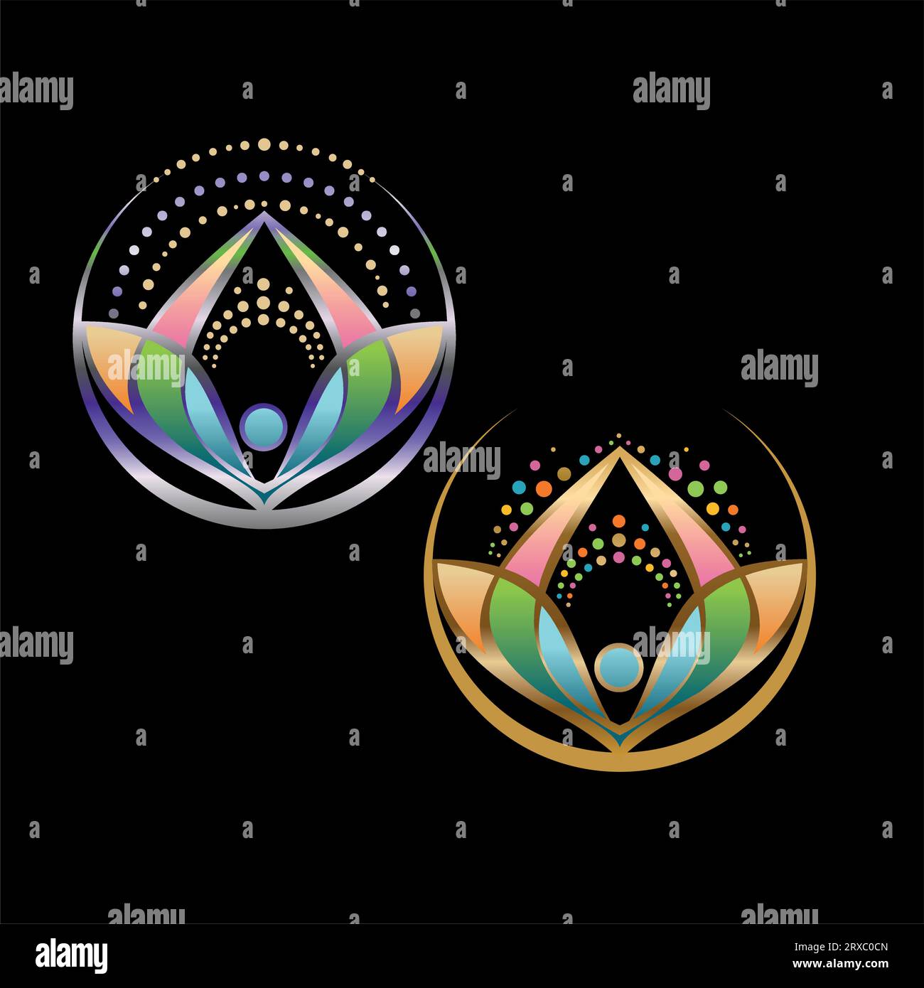 Magia del loto Immagini Vettoriali Stock - Alamy