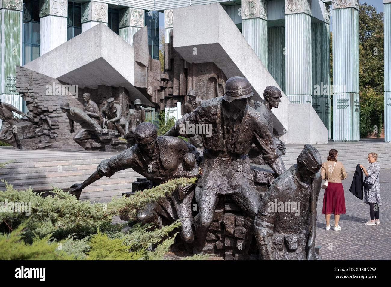 Denkmal des warschauer aufstandes immagini e fotografie stock ad alta ...