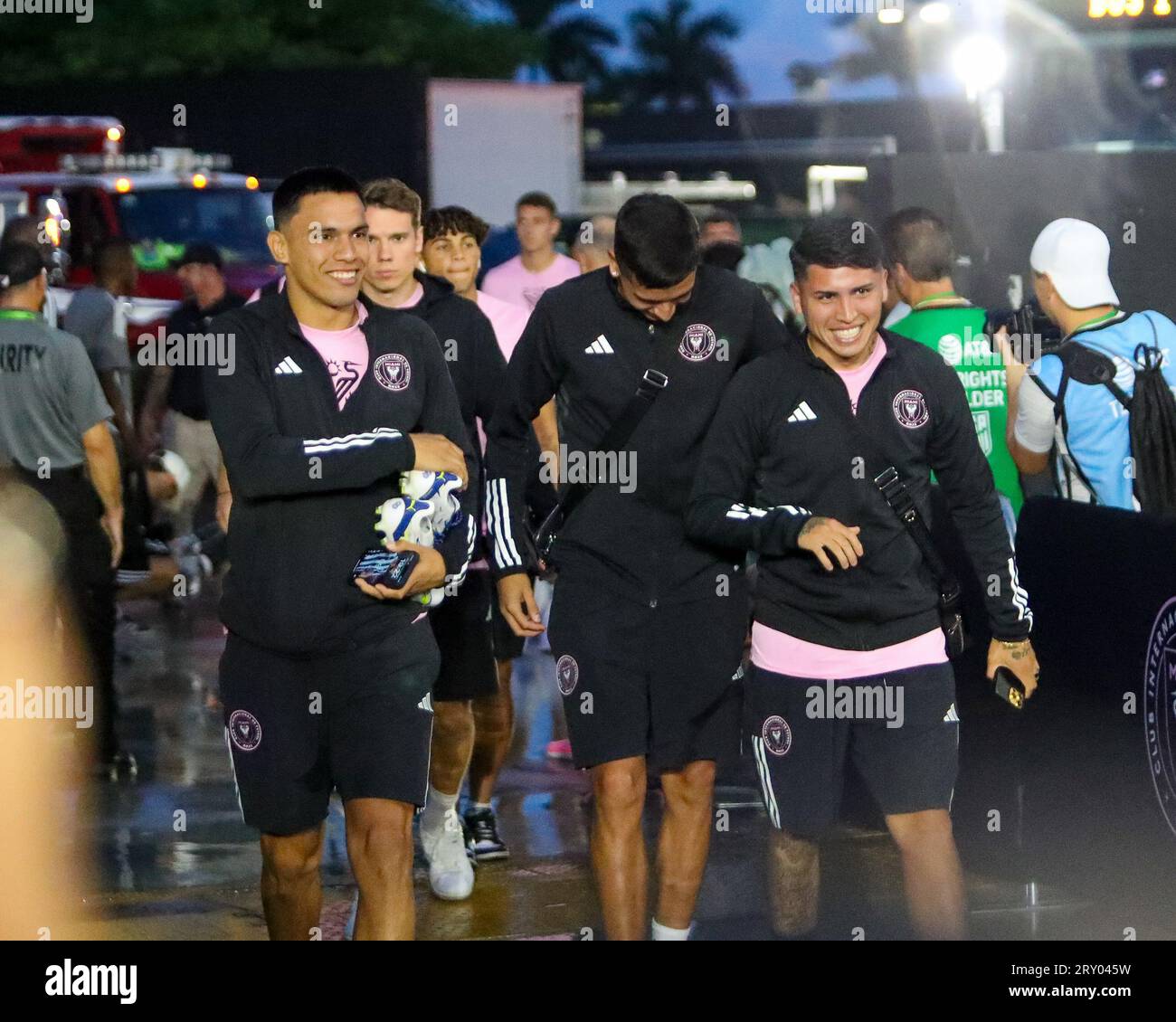 Fort Lauderdale, USA, 27 settembre 2023 giocatori dell'Inter Miami ...