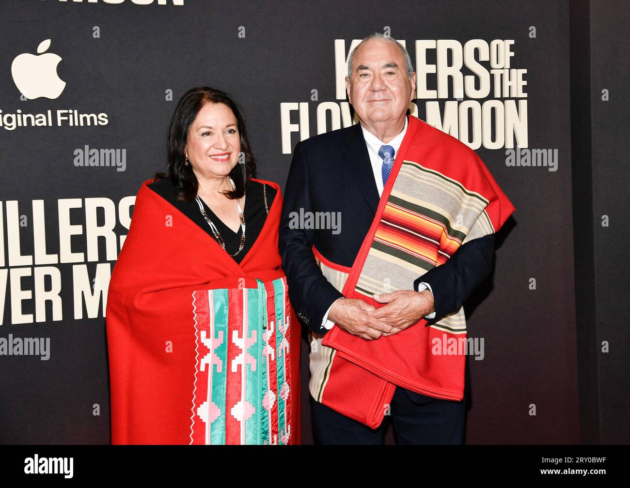 Principal Chief of the Osage Nation Geoffrey Standing Bear, right, and ...