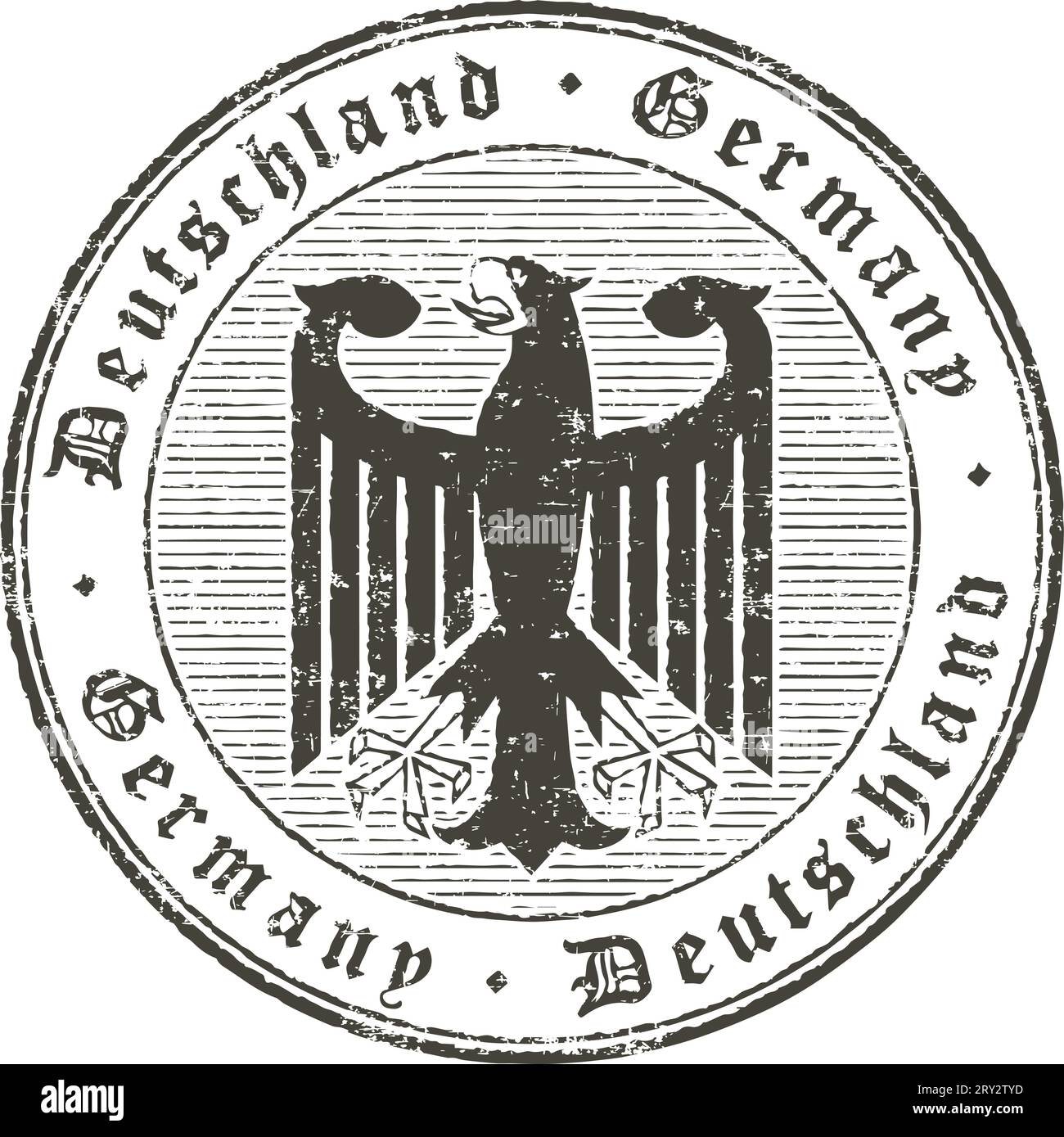 German eagle symbol Immagini Vettoriali Stock - Alamy