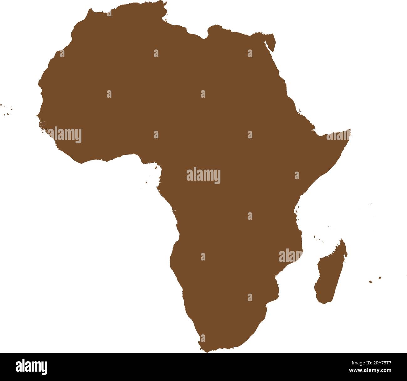 Mappa geografica africa Immagini Vettoriali Stock - Alamy
