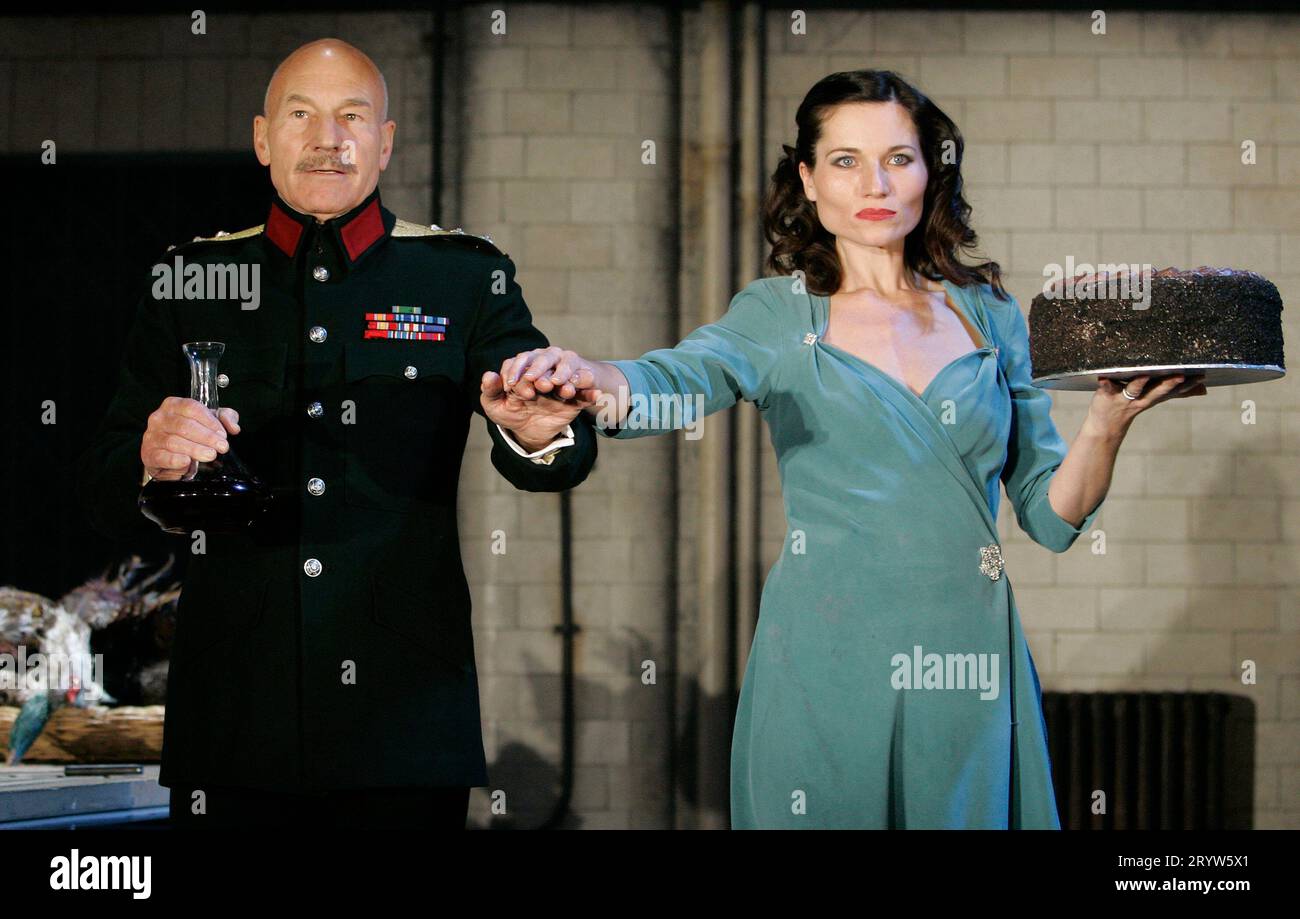 FILE - British actors Patrick Stewart, as Macbeth, left, and Kate ...