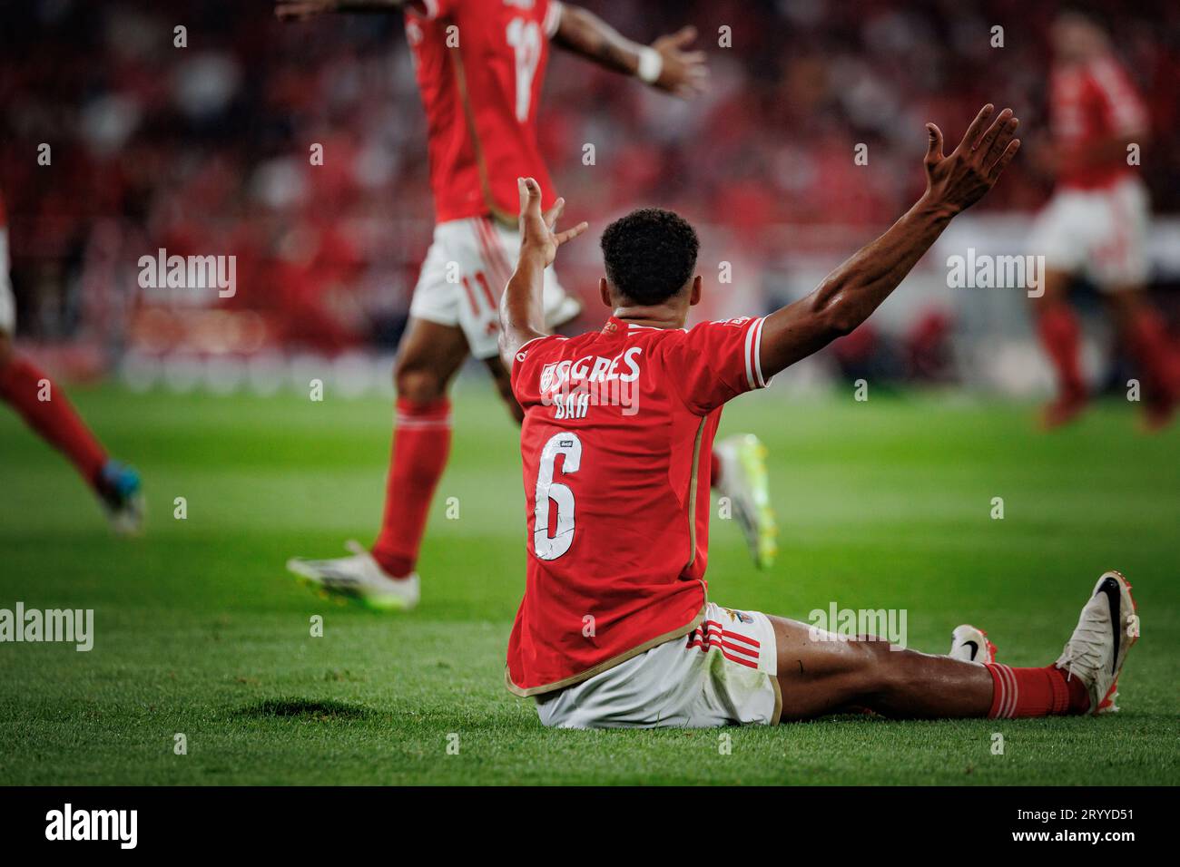Alexander Bah durante la partita Betclic 23/24 tra SL Benfica e FC ...