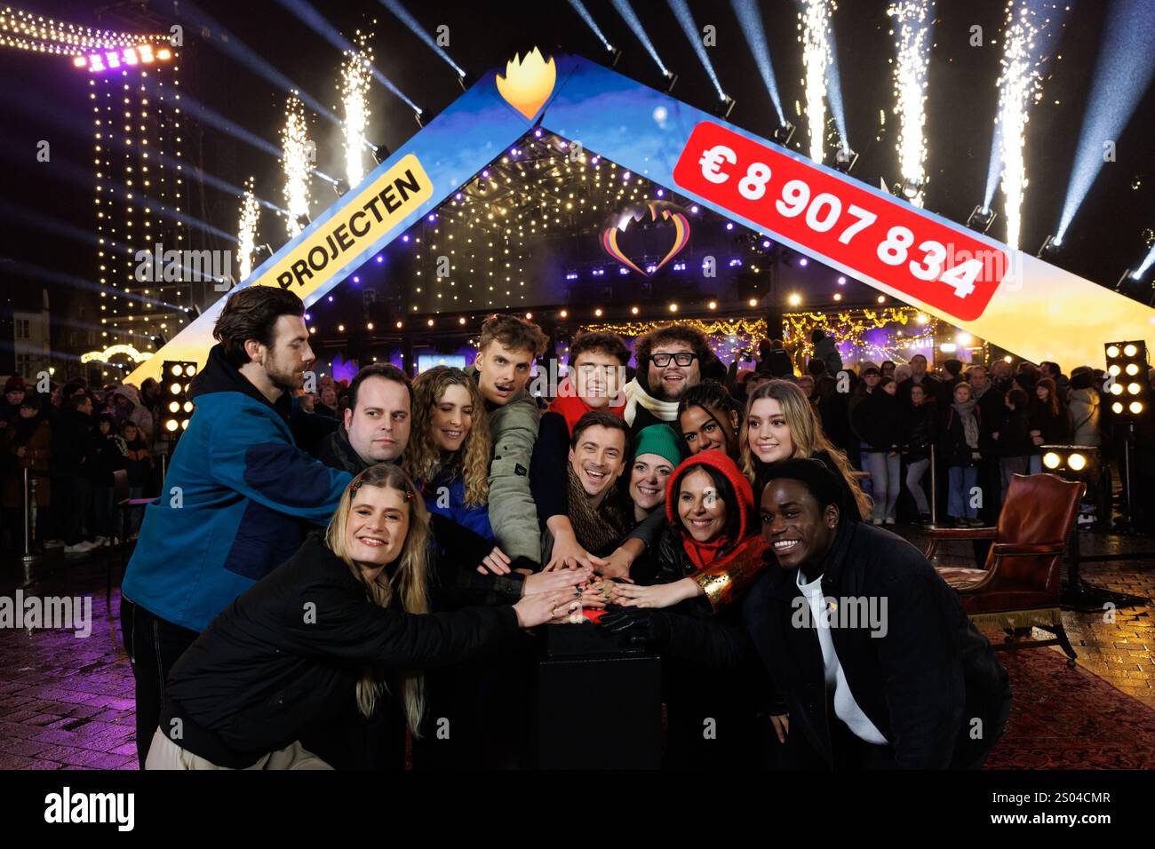 L'importo finale raccolto è annunciato a, Sports Television Presenter Joris Brys, radio ...