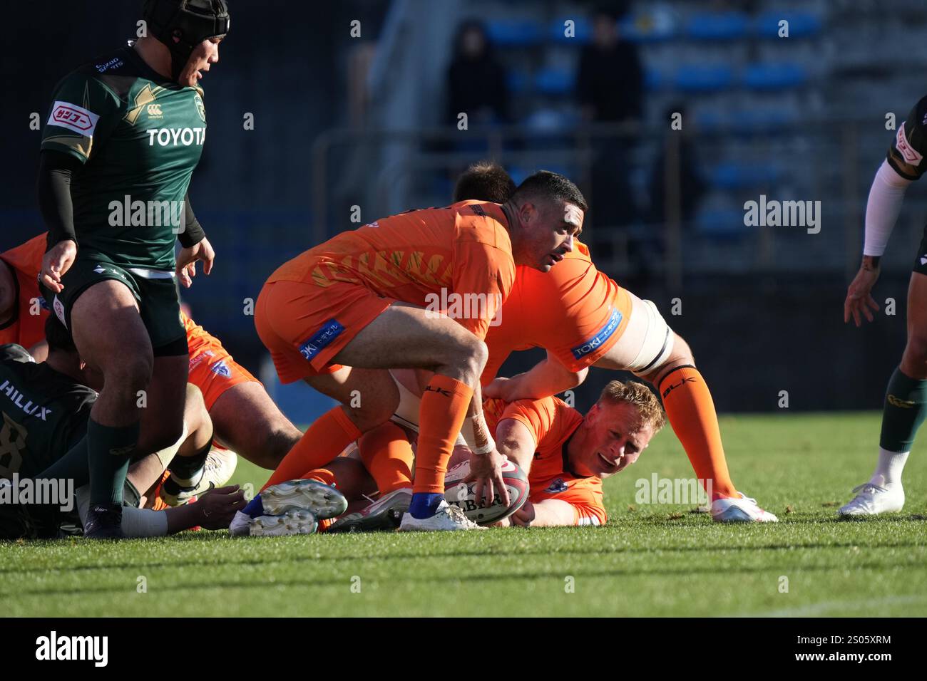 Bryn Hall della Spears durante il match di Japan Rugby League One del ...