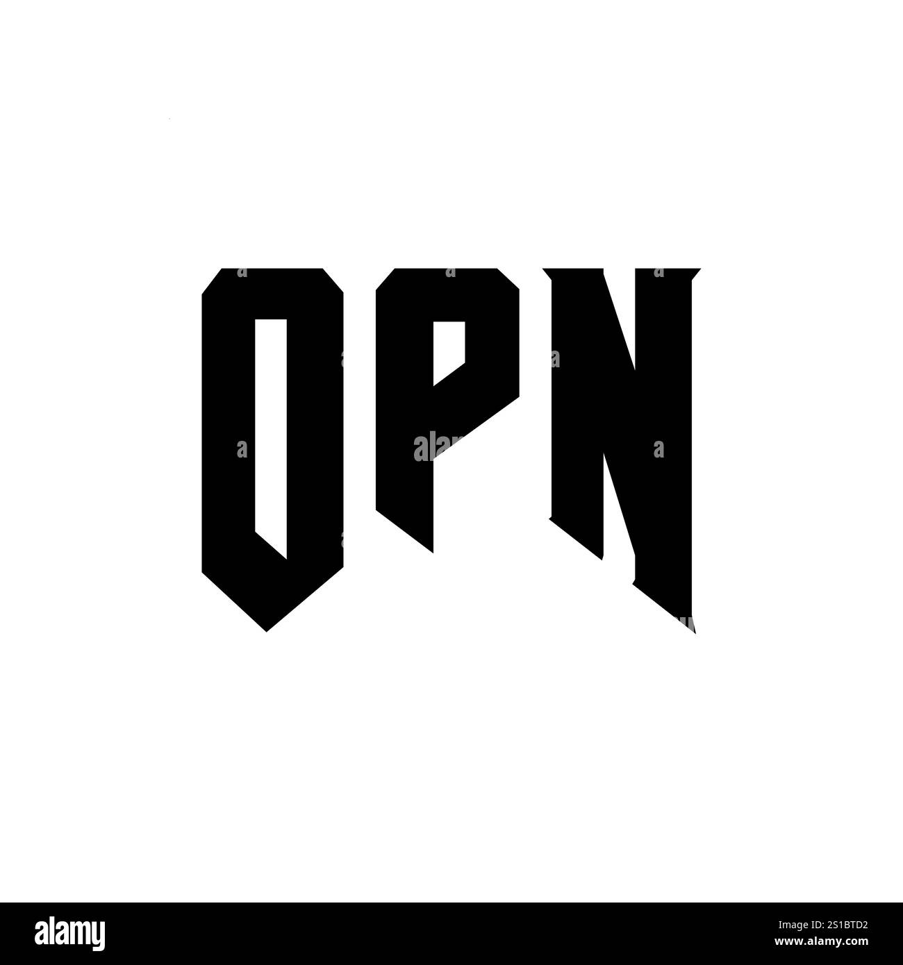 Opn logo minimalista Immagini Vettoriali Stock - Alamy