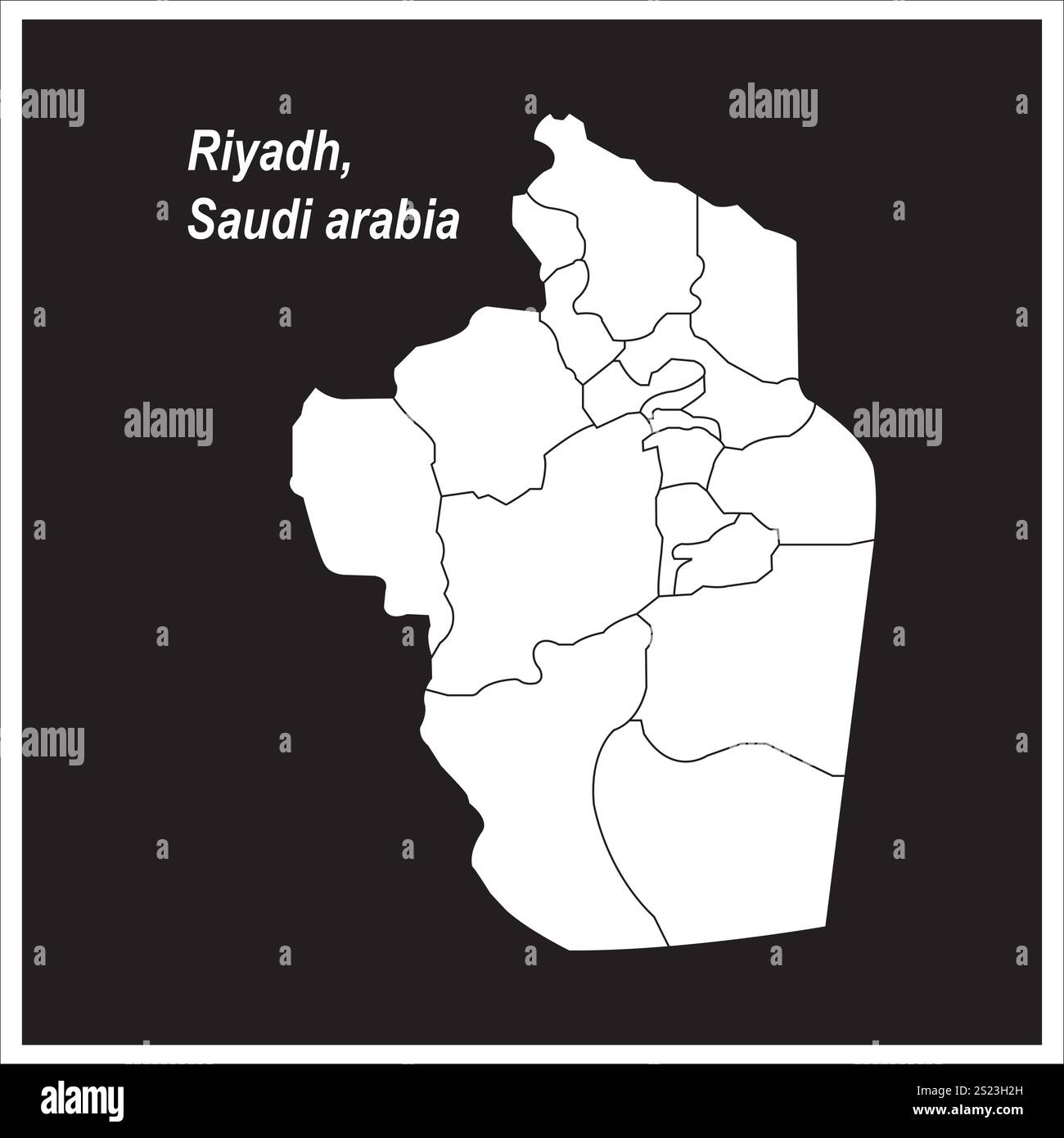 Carta geografica dell'arabia saudita Foto e Immagini Stock in Bianco e ...