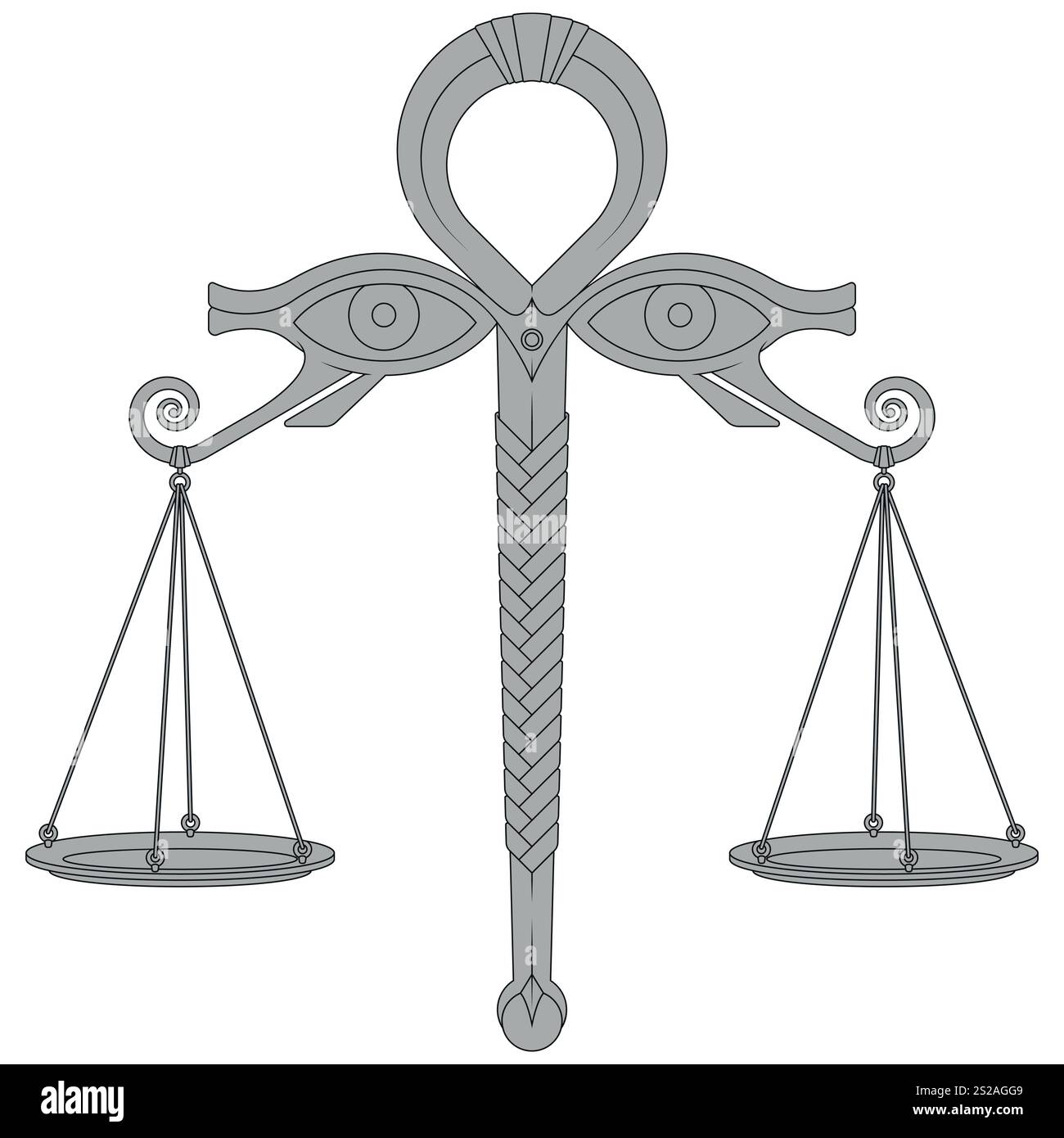 Ancient egyptian scales Immagini Vettoriali Stock - Alamy