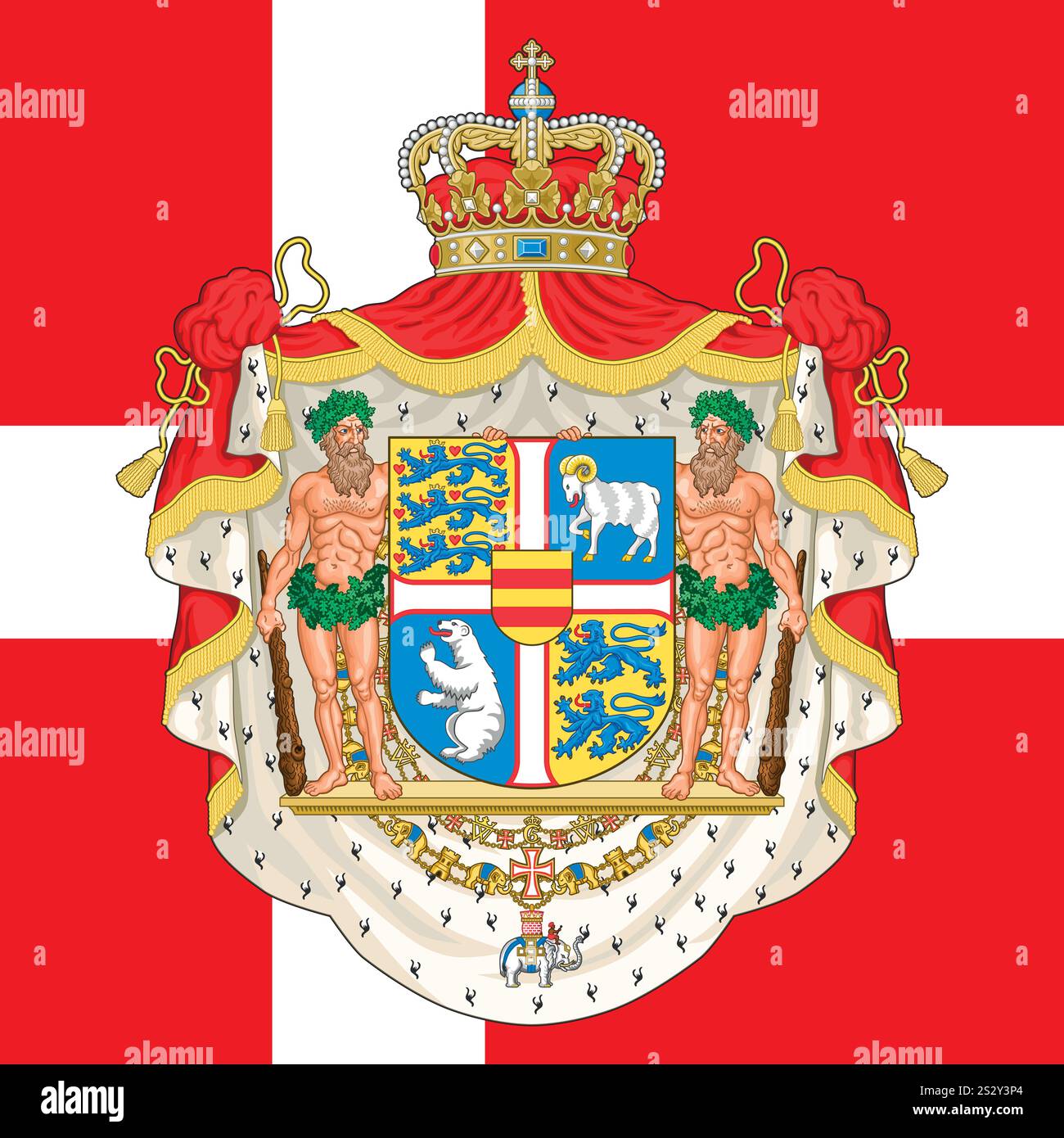 Danish royal Immagini Vettoriali Stock - Alamy