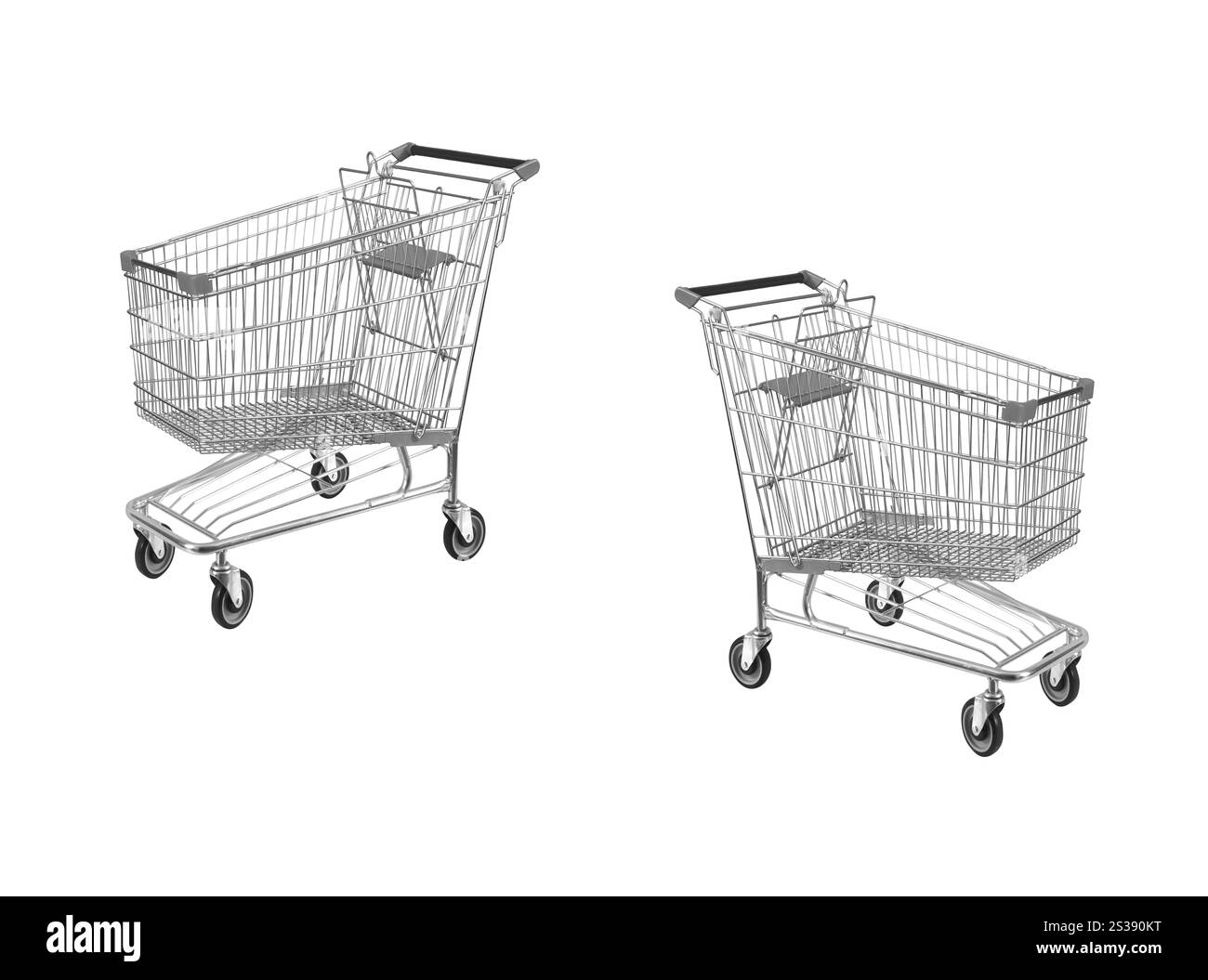 Carrelli acquisti vuoti Foto e Immagini Stock in Bianco e Nero - Alamy