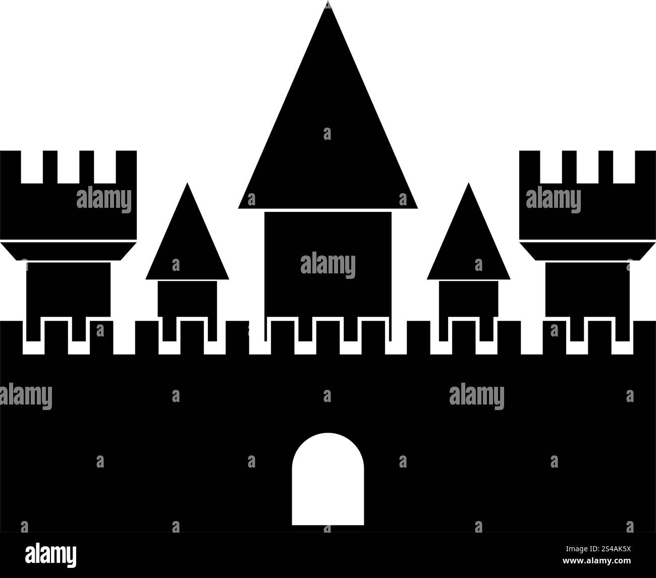 Castello dei cartoni animati Foto e Immagini Stock in Bianco e Nero - Alamy