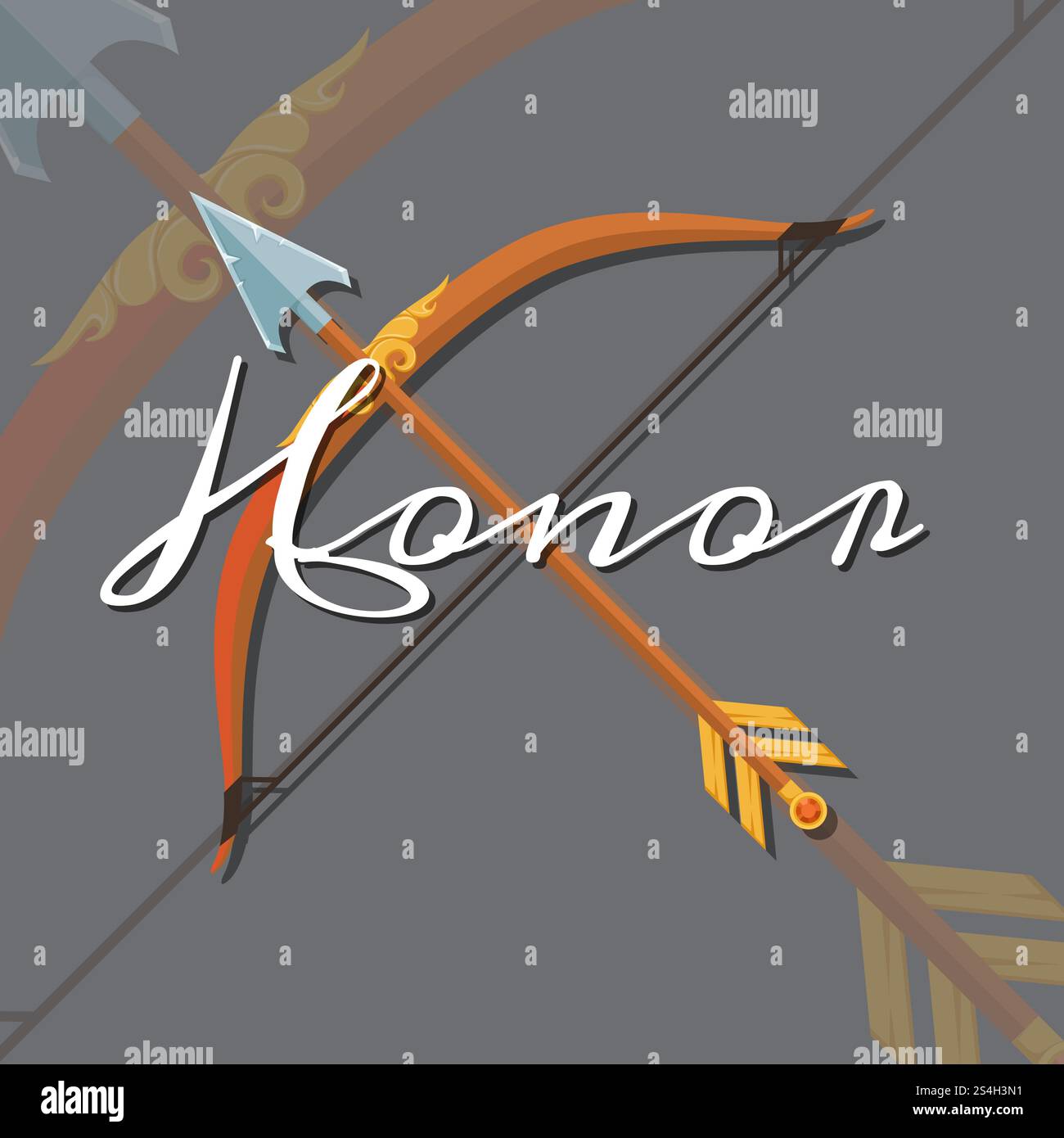 Disegno faretra storica medievalea Immagini Vettoriali Stock - Alamy