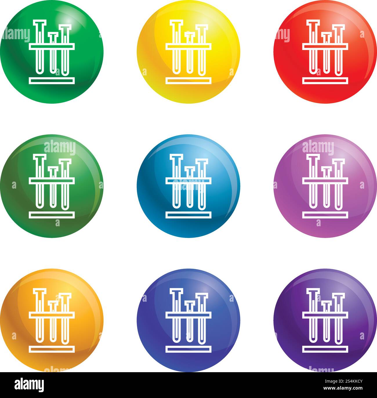 Vassoio per provette Immagini Vettoriali Stock - Alamy