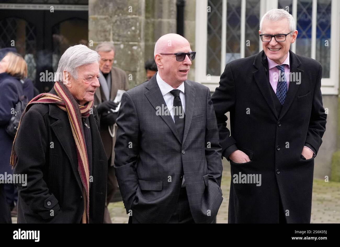 (Da sinistra a destra) Tony Blackburn, Ken Bruce e Jeremy Vine dopo il ...