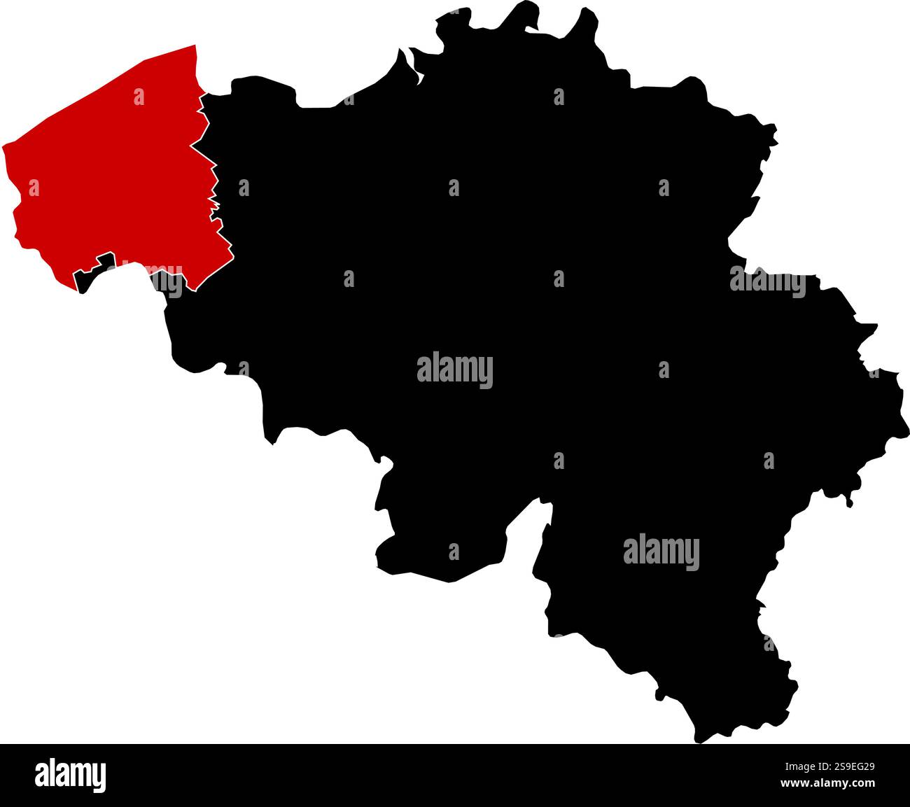 Fiandre occidentali della provincia Immagini Vettoriali Stock - Alamy