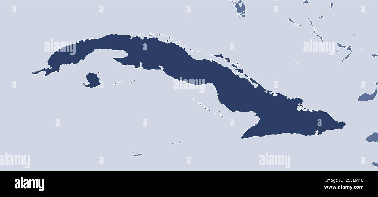 Sfondo della mappa di cuba Immagini Vettoriali Stock - Alamy