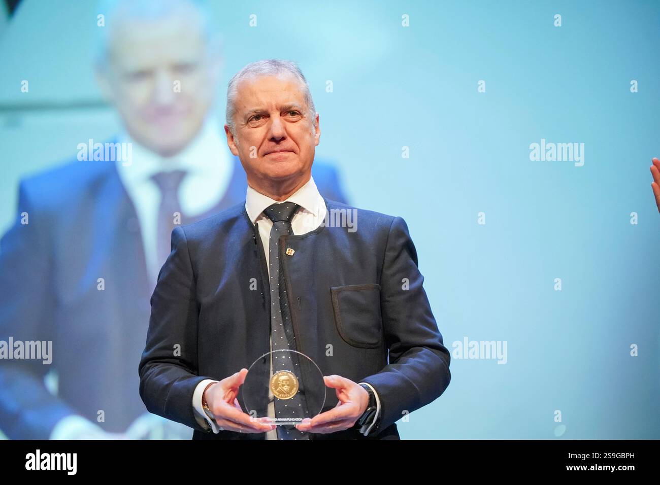 Former Basque President Iñigo Urkullu during the Sabino Arana Awards ...
