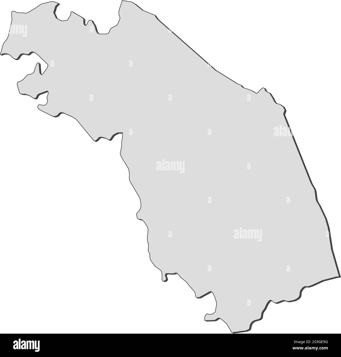 Italia 3d mappa con confini di regioni immagini e fotografie stock ad ...