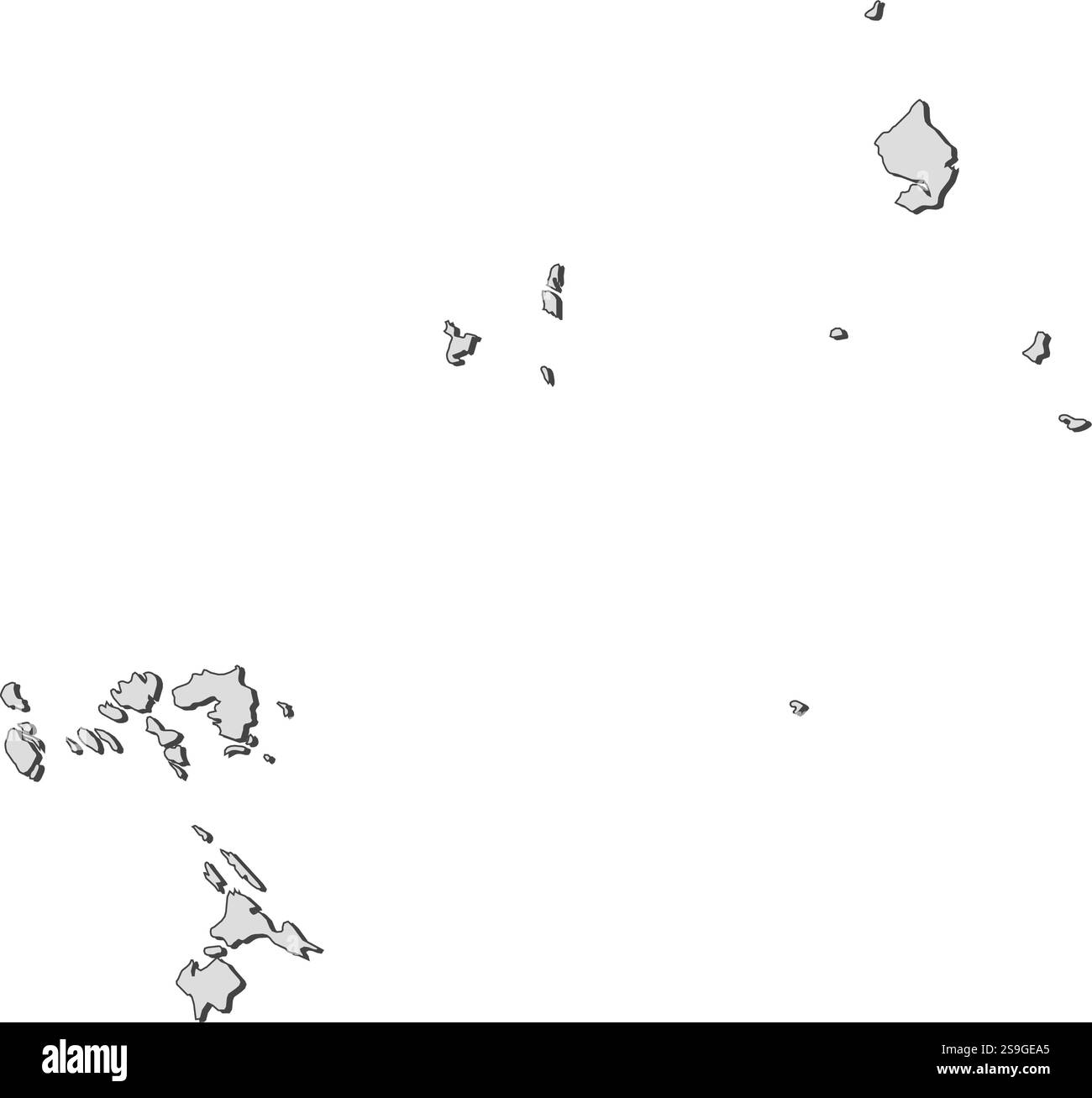 Mappa delle isole riau Immagini Vettoriali Stock - Alamy