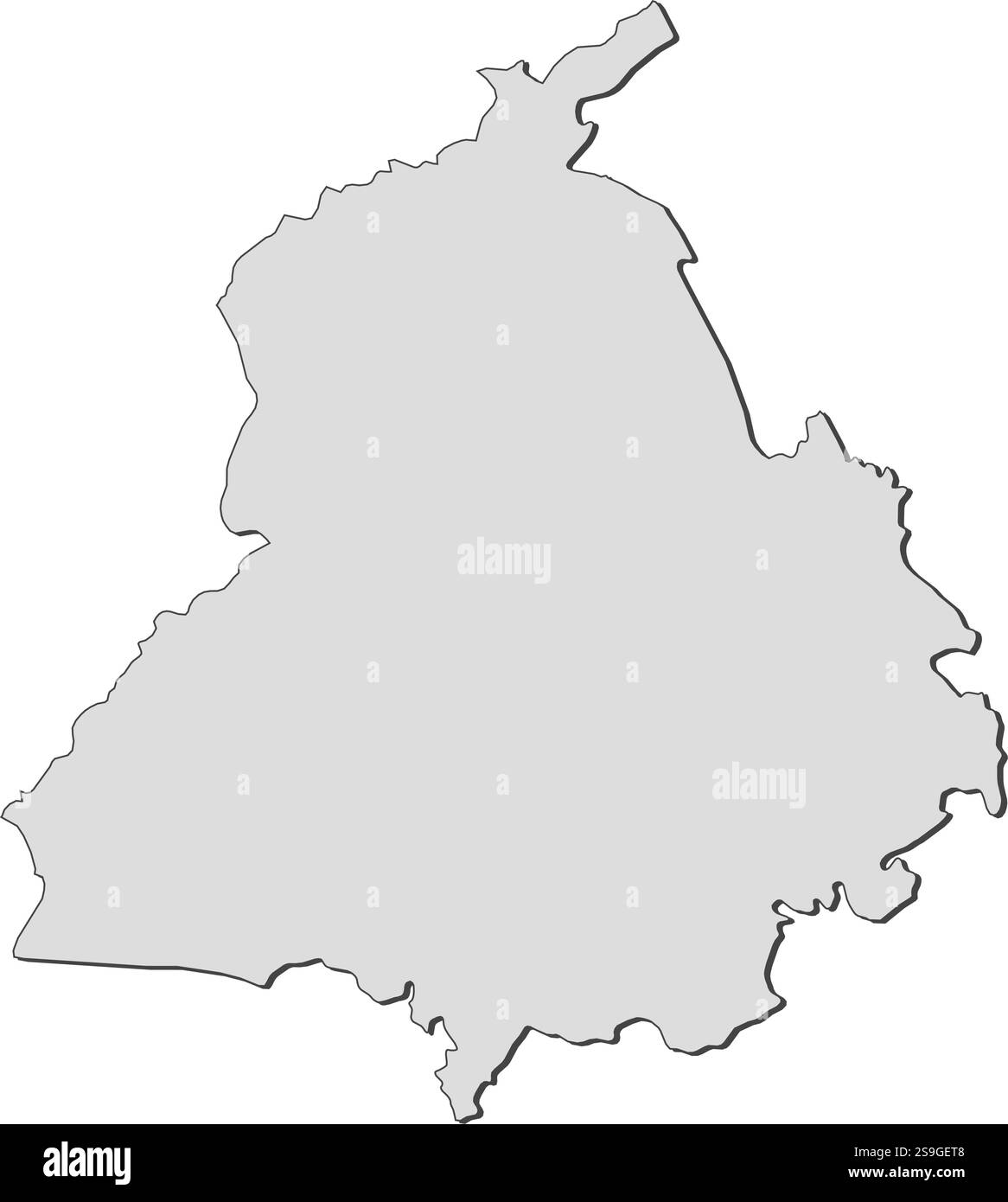 Vectores de punjab map vector Foto e Immagini Stock in Bianco e Nero ...