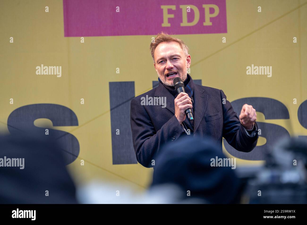 Kiel, Deutschland, 18 anni. Gen. 2025 FDP Bundestagswahlkampf 2025 mit ...