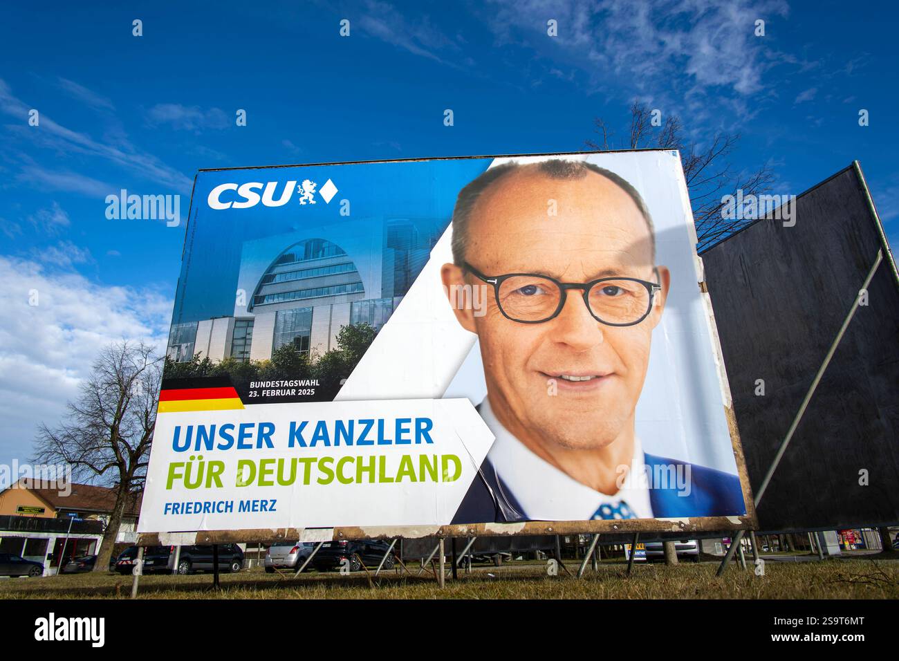 27.01.2025, Die Deutsche Bundestagswahl AM 23.2.2025 wirft ihre Schatten voraus, Wahlplakate ...