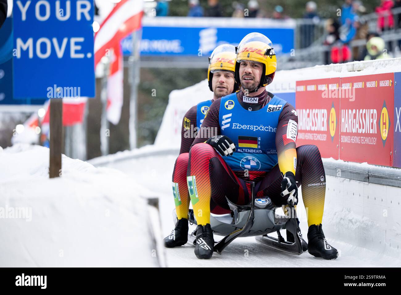 Tobias Wendl, Tobias Arlt (Deutschland), GER, fil Eberspaecher Rodel Weltcup Altenberg, Rennen ...