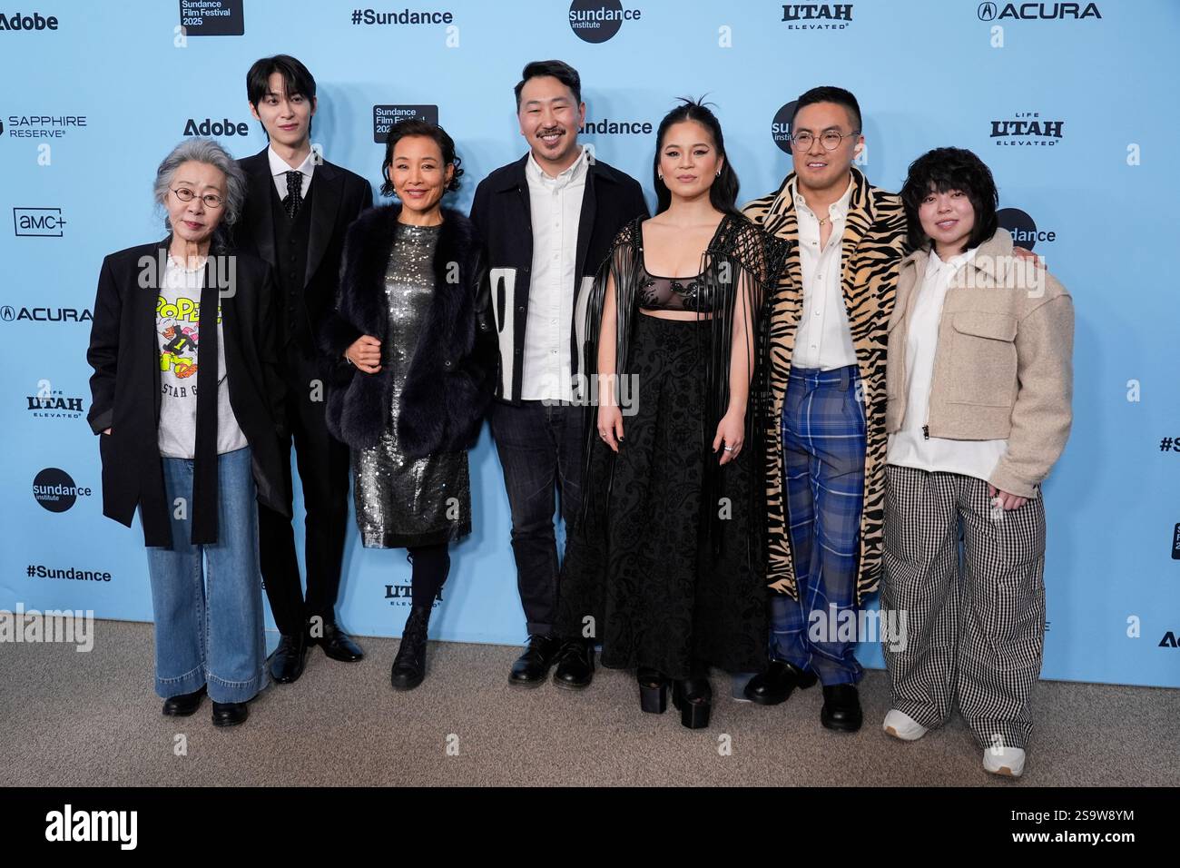 EDS NOTE: NUDITY - Youn Yuh-jung, from left, Han Gi-chan, Joan Chen, Andrew Ahn, Kelly Marie ...