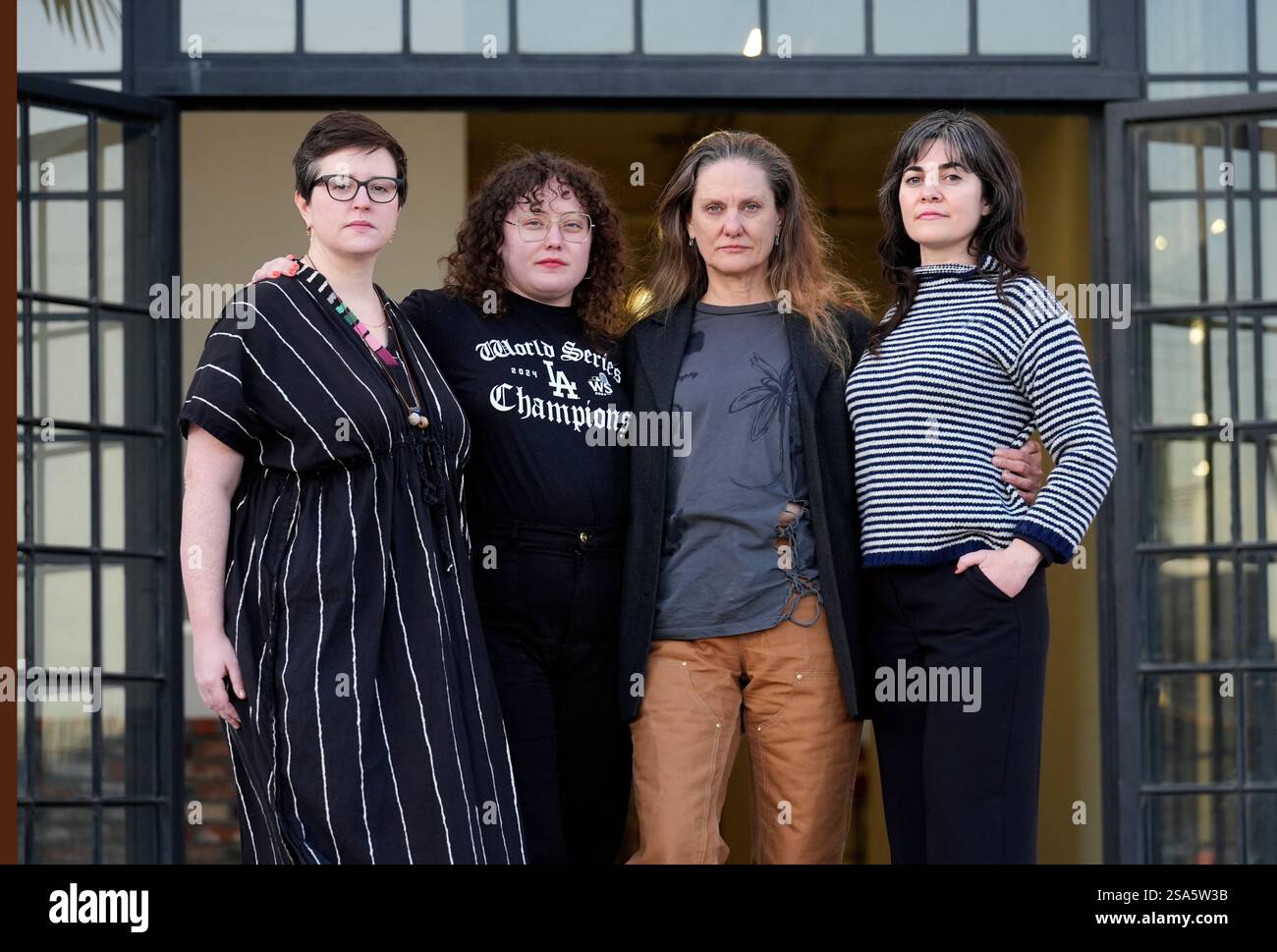 Arts professional Julia V. Hendrickson, from left, gallery director ...