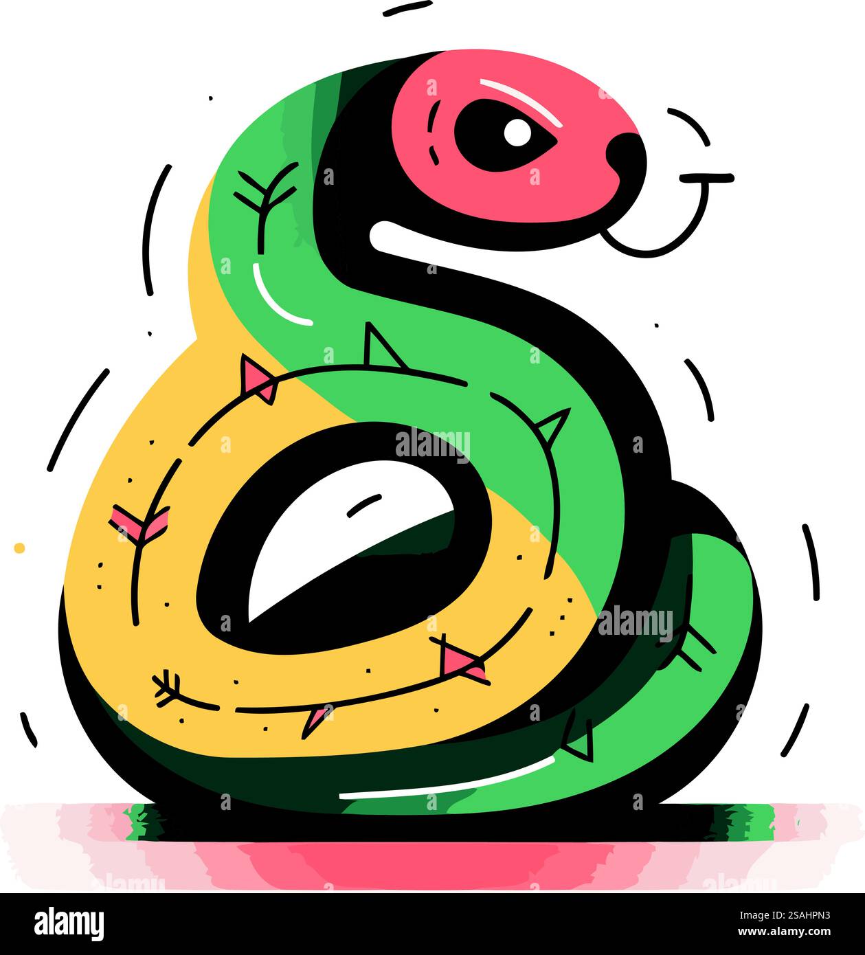 Famiglia serpentes Immagini Vettoriali Stock - Alamy